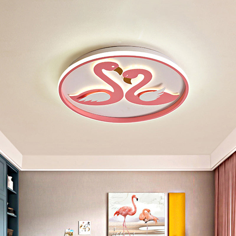 Romantic Swan Flushmount LED Ceiling Light - Modern Acrylic Design in ...